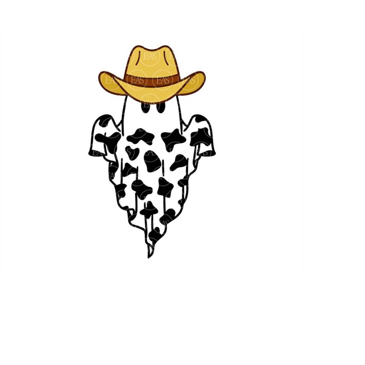Cowboy Ghost Svg, Boo Haw Svg, Cow Print, Halloween, Spooky - Inspire ...