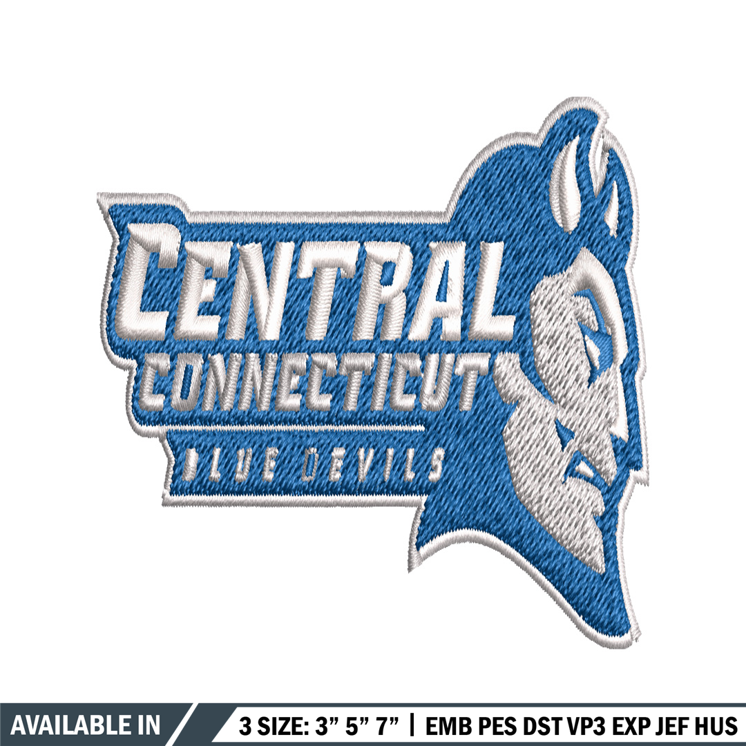 Central Connecticut Blue Devils embroidery design, logo embr - Inspire ...
