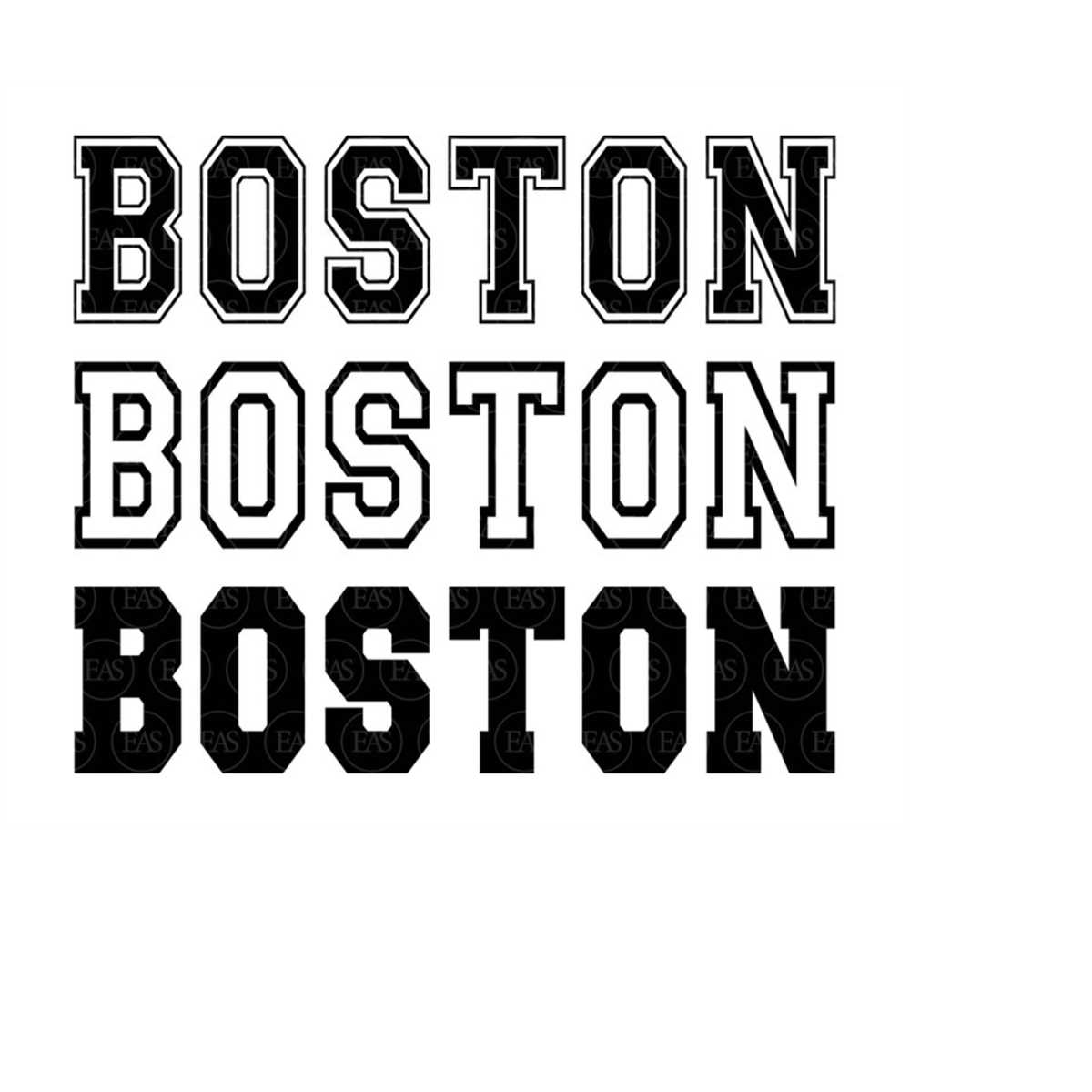 Boston Svg, Varsity Font Svg, College Font, Boston PNG, Amer - Inspire ...