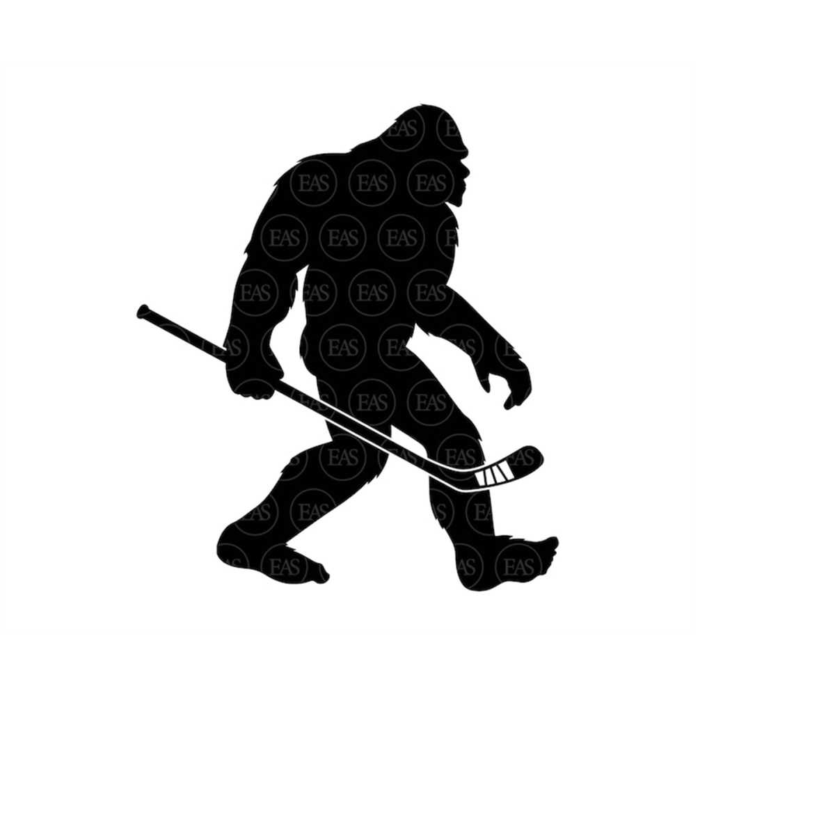 Bigfoot Svg, Hockey Svg, Hockey Big Foot Svg, Yeti, Sasquatc - Inspire ...