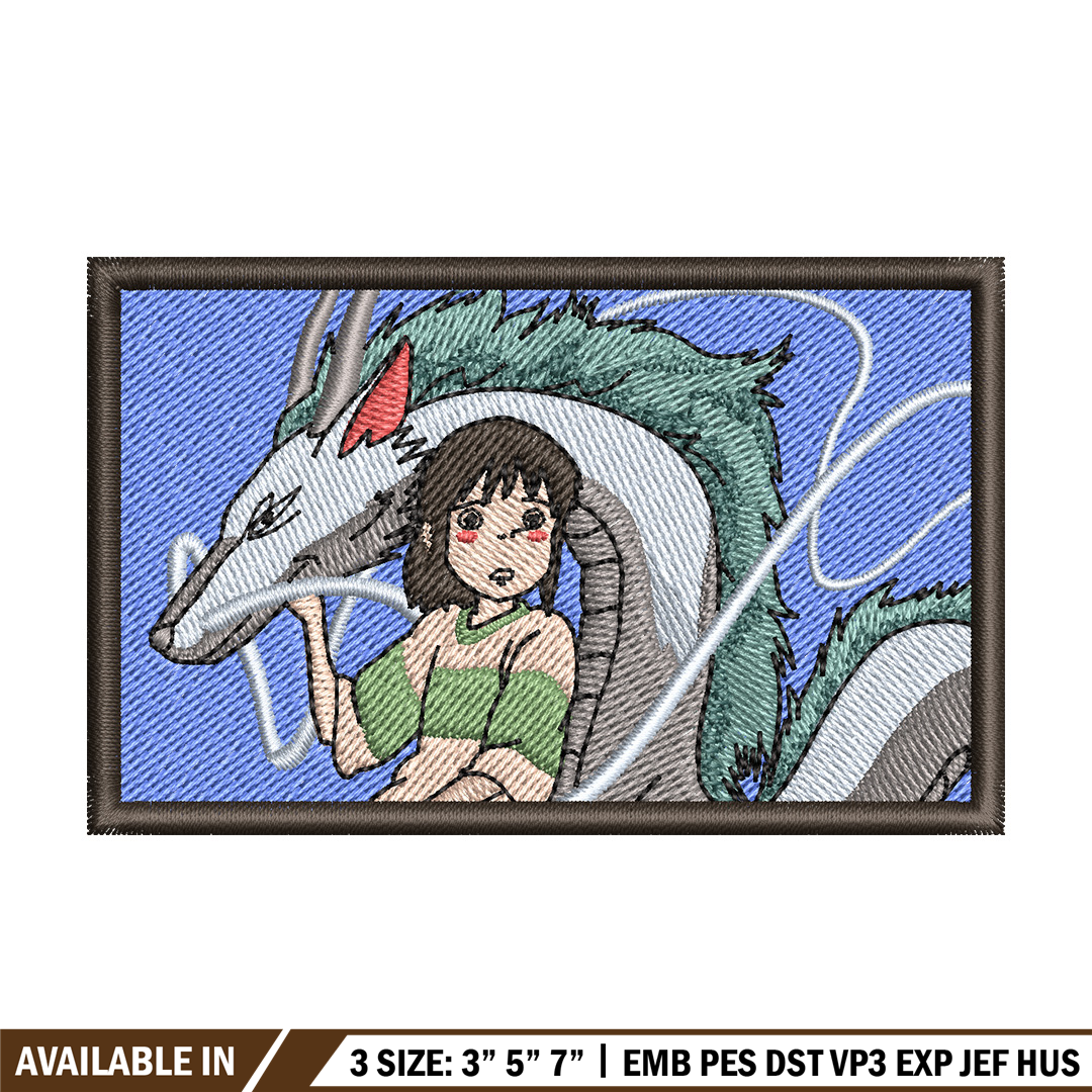 Chihiro embroidery design, Ghibli embroidery, Anime design, - Inspire ...
