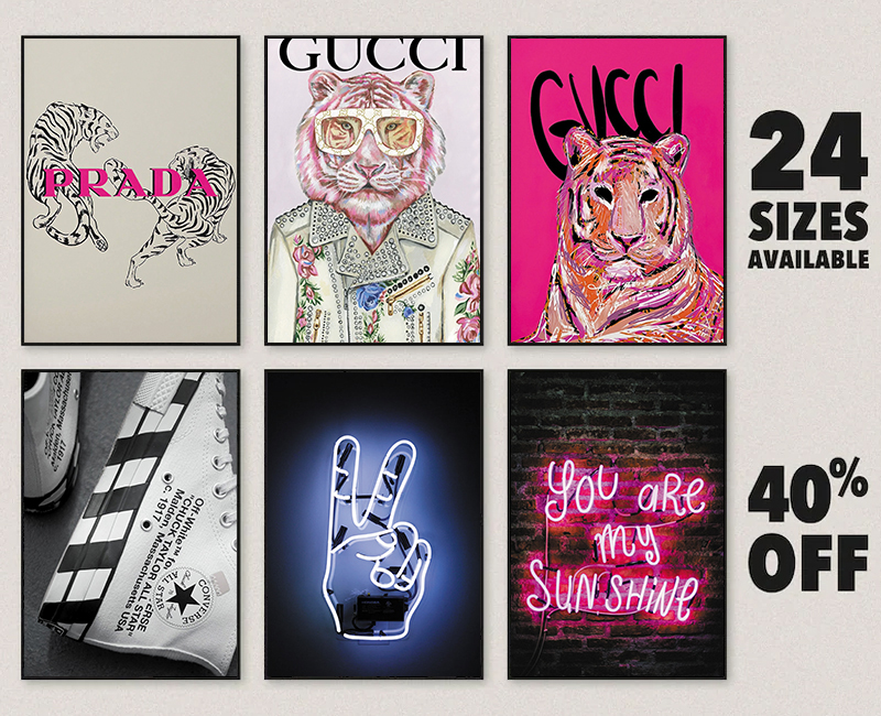 Bundle Luxury Brands Digital Poster, Trendy Printable With L - Inspire ...