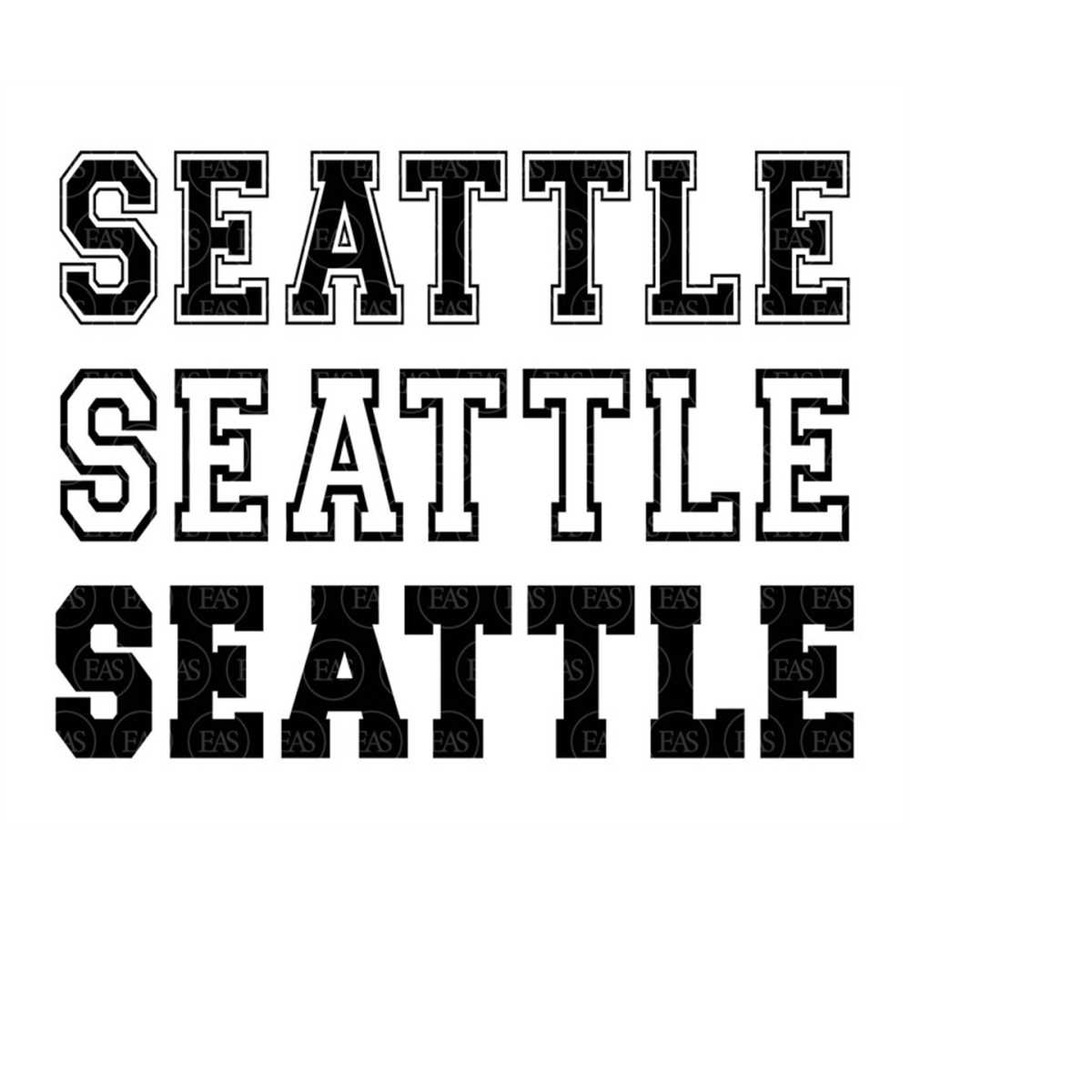 Seattle Svg, Varsity Font Svg, College Font, Seattle Shirt, - Inspire ...