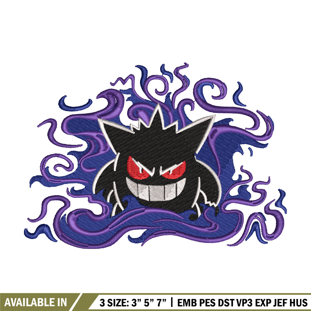 Gengar embroidery design, Pokemon embroidery, Embroidery shi | Inspire ...