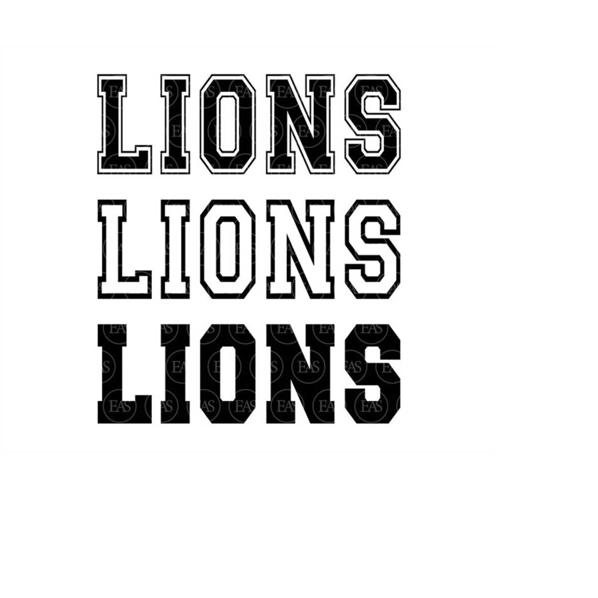 Lions Svg, Lions Varsity Font, Go Lions Svg, Lions Jersey, L - Inspire ...