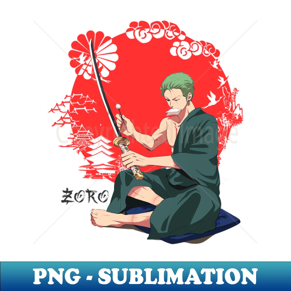 Roronoa Zoro One Piece - Signature Sublimation PNG File - Br | Inspire Uplift