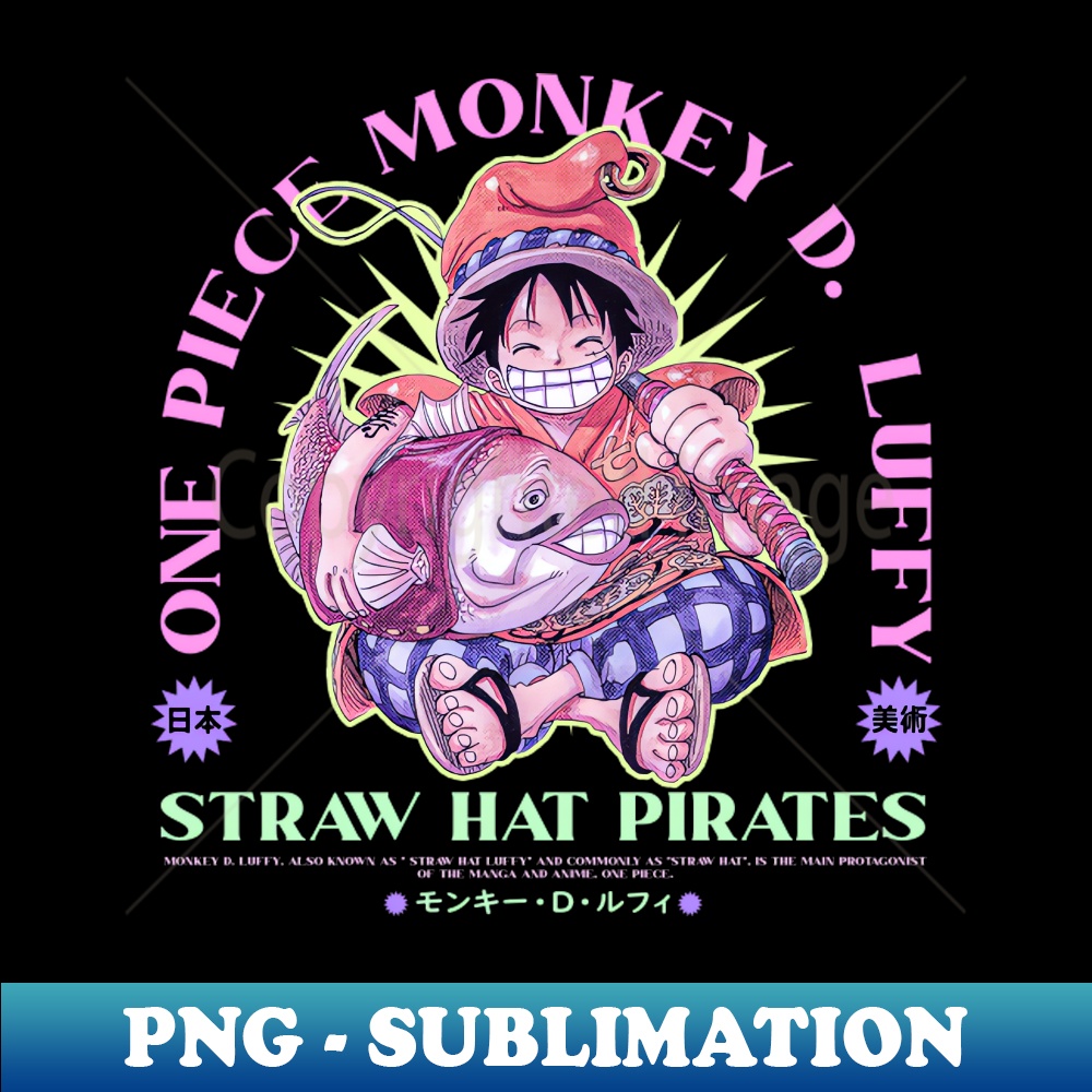One Piece - Monkey D Luffy - PNG Transparent Digital Downloa | Inspire ...