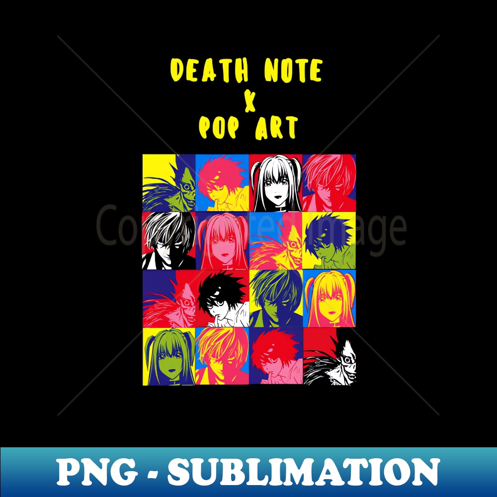 death note pop art - Vintage Sublimation PNG Download - Brin | Inspire ...