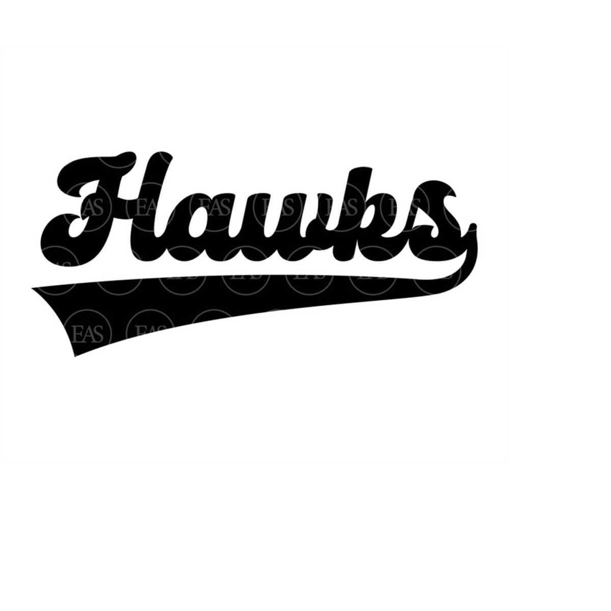 Hawks Baseball Logo