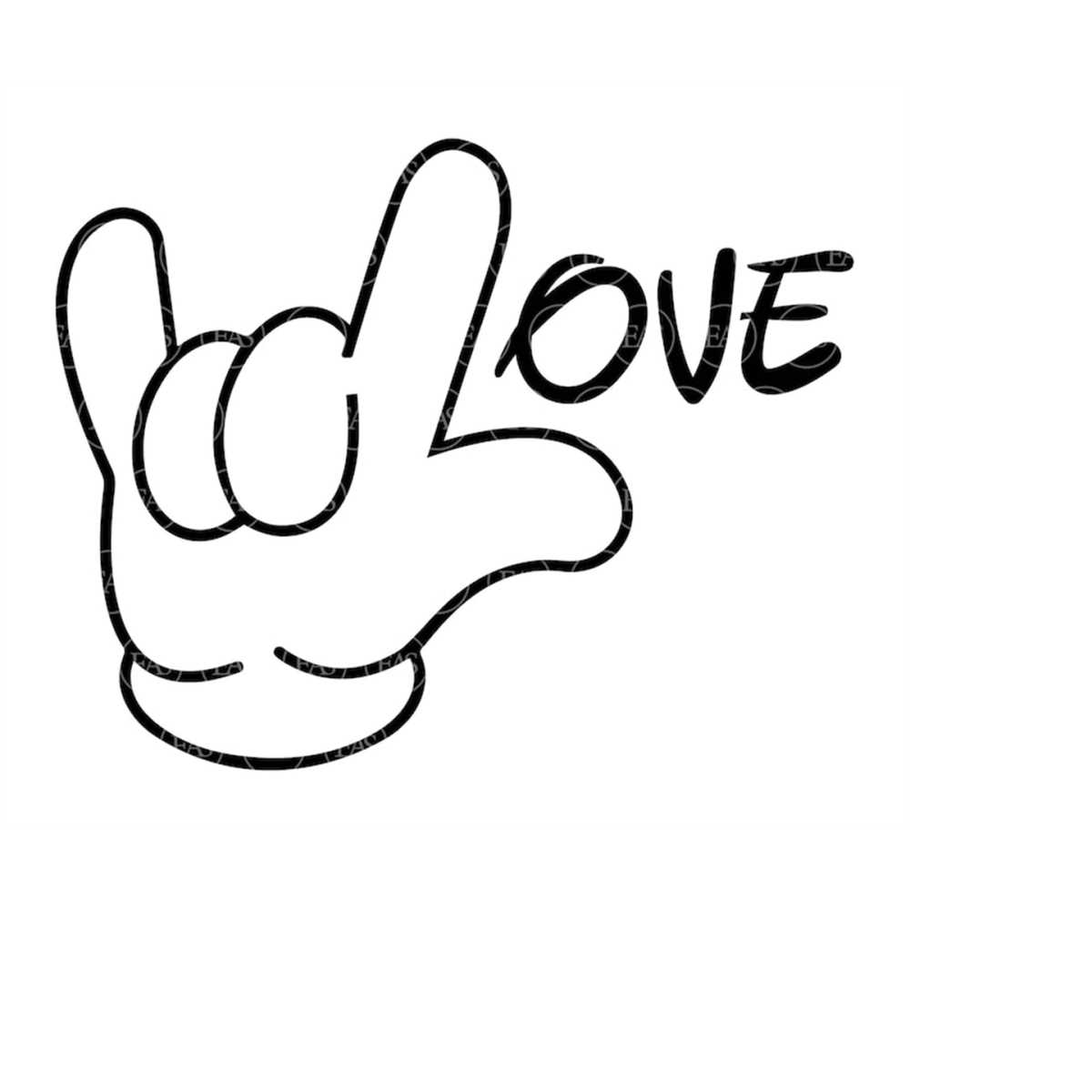 Cartoon I Love You Hand Sign Svg, ASL, Sign Language, Hand G - Inspire ...