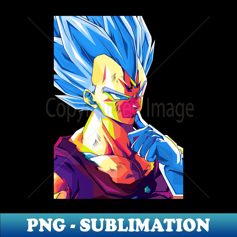 Vegeta Wpap Pop Art - Creative Sublimation PNG Download - Pe | Inspire Uplift