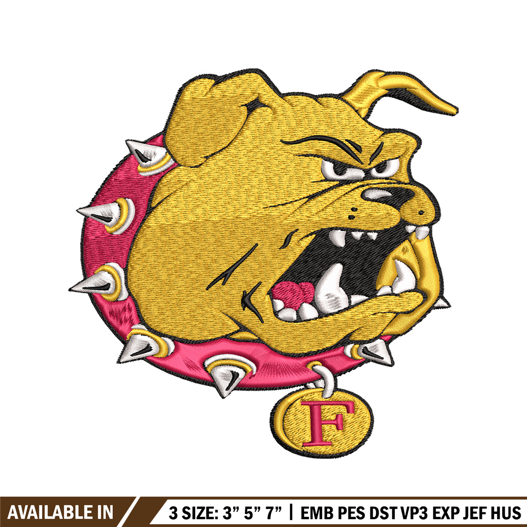 Ferris State Bulldogs embroidery design, Ferris State Bulldo | Inspire ...