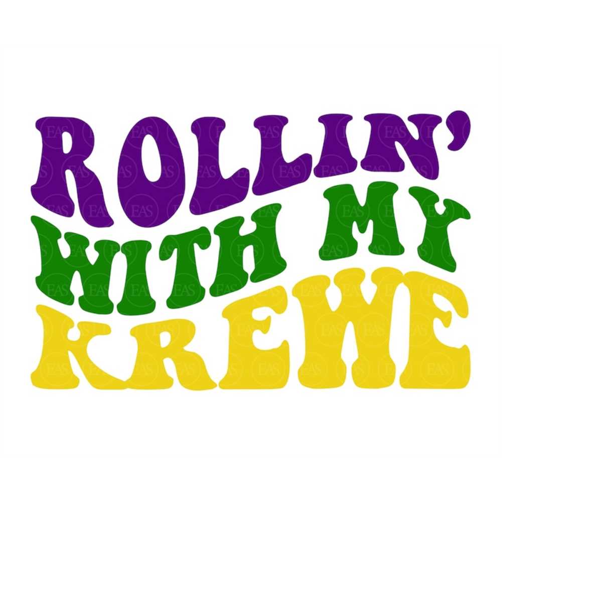 Rollin' with My Krewe SVG, Mardi Gras Svg, Crew Svg. Vector - Inspire Uplift