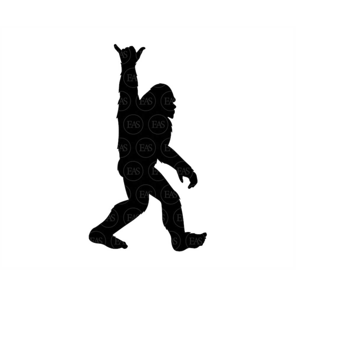 Bigfoot Shaka Hang Loose Svg, Big Foot Svg, Aloha, Mahalo, Y - Inspire ...