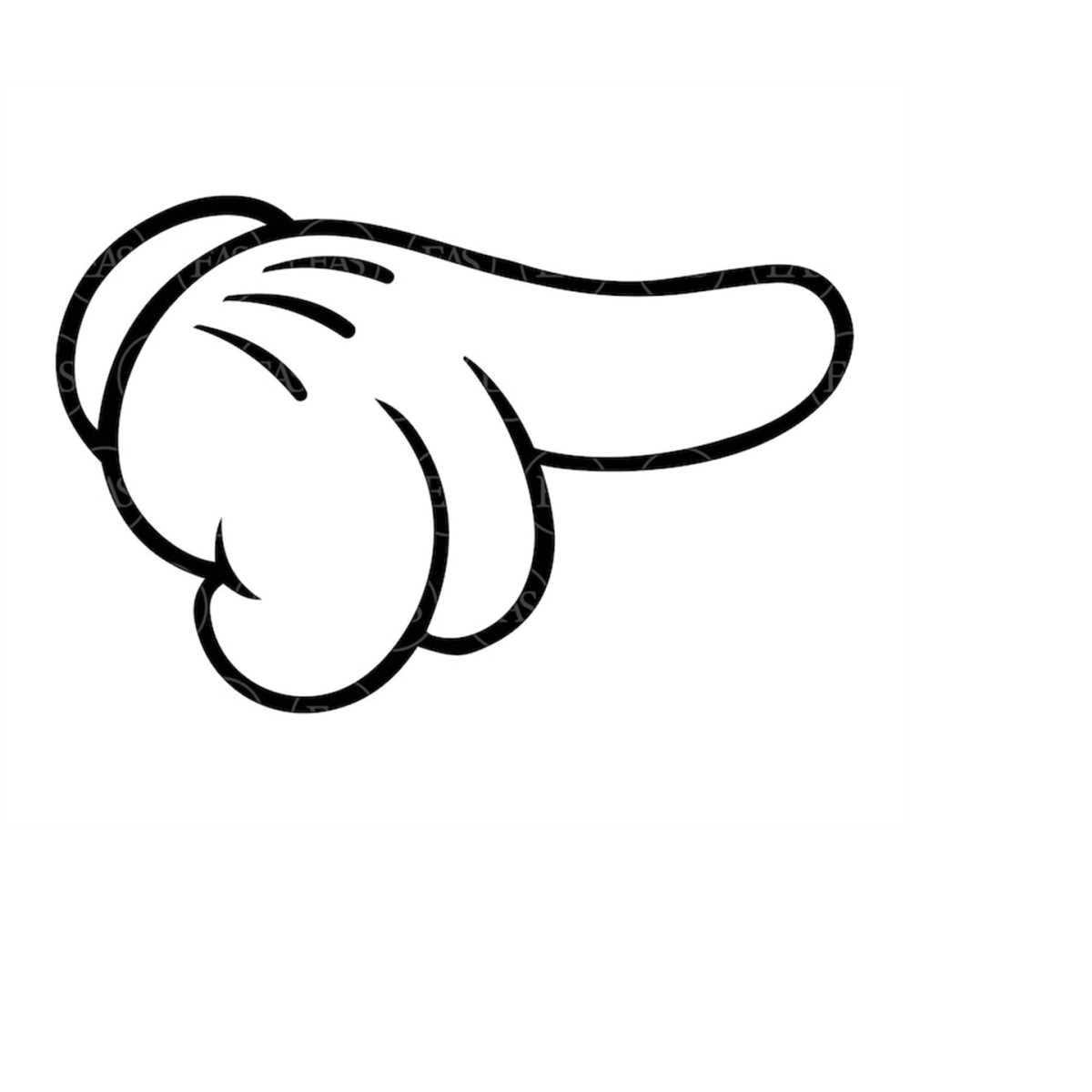 Cartoon Pointing Finger Svg, Index Finger Svg, Hand Gesture - Inspire ...