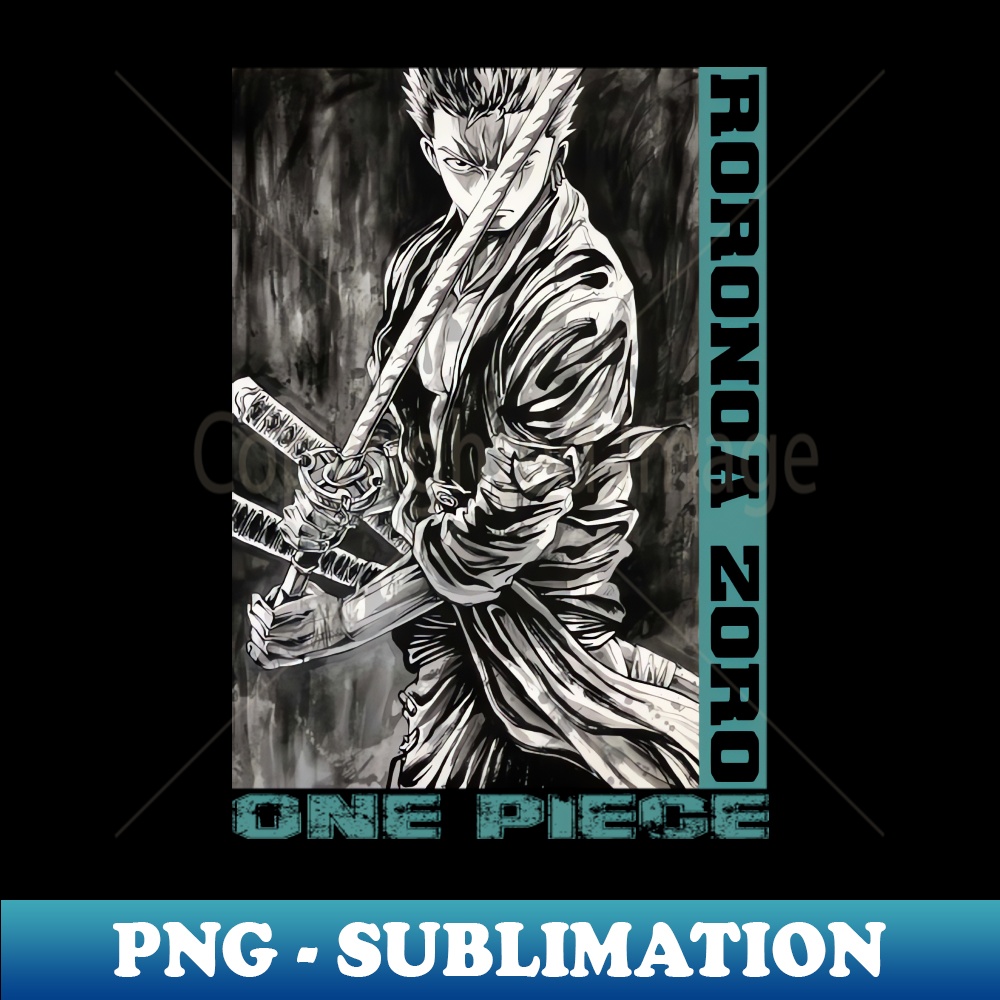 Roronoa Zoro - One Piece - Retro PNG Sublimation Digital Dow | Inspire ...