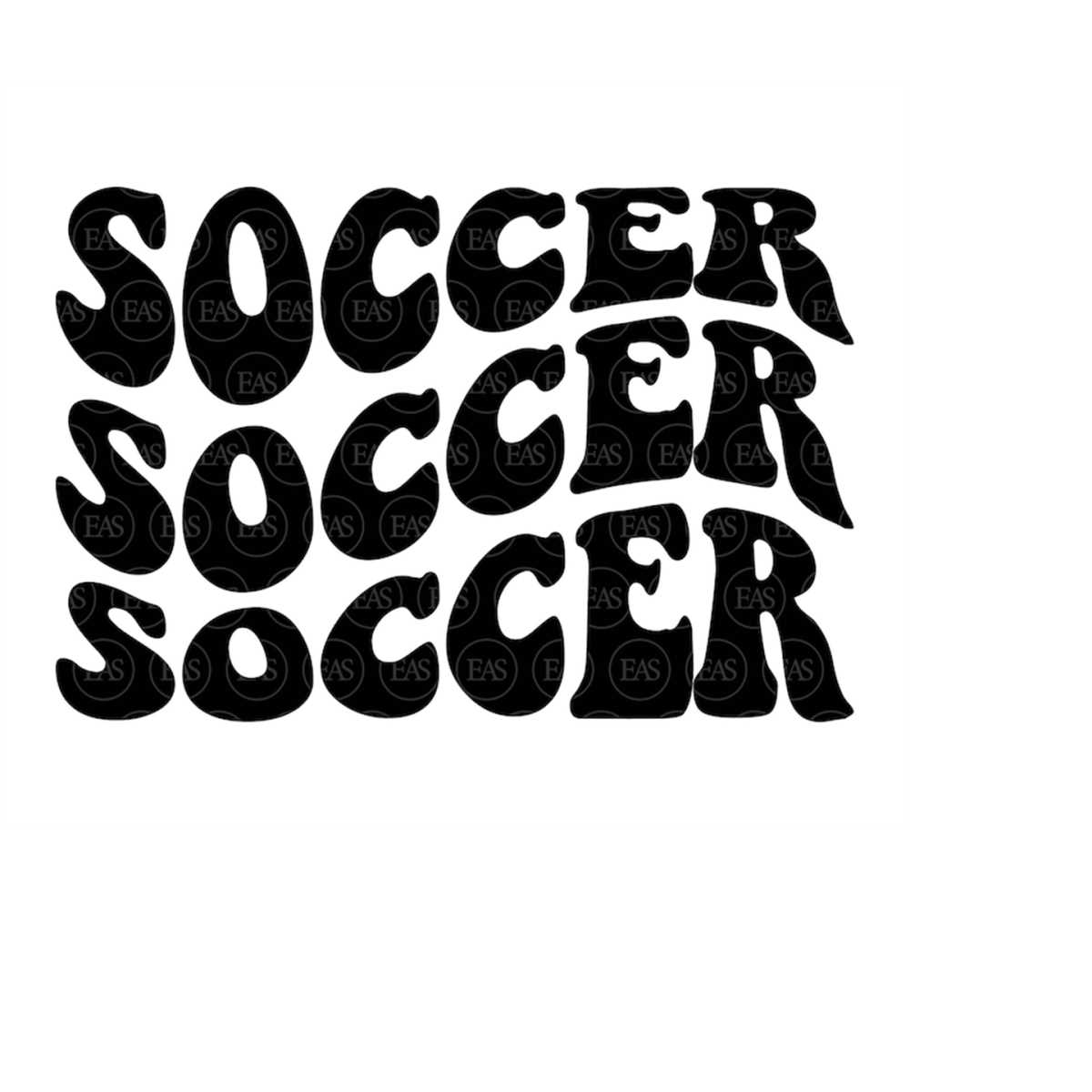 Soccer Wavy Stacked Svg, Football Svg, Soccer Mom, Soccer Ki - Inspire ...