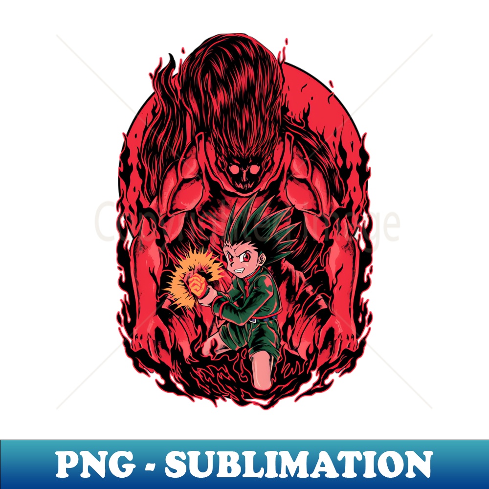 Gon Power Up - Custom Sublimation PNG File - Elevate Your Ha | Inspire ...