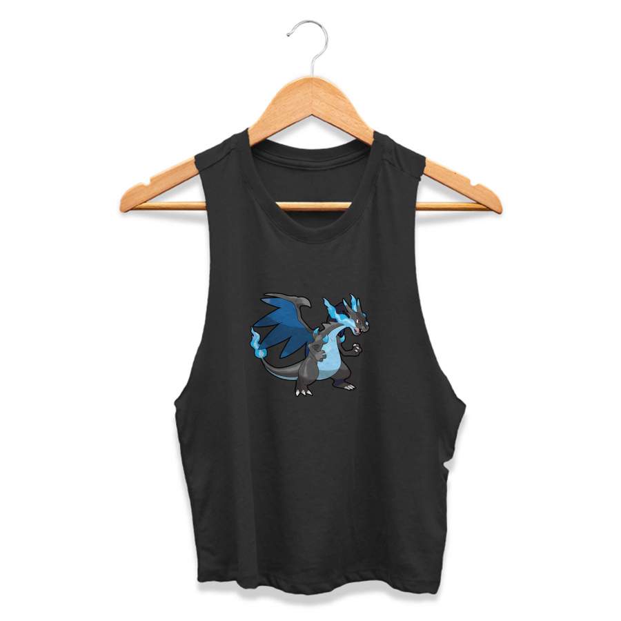 Pokemon Mega Charizard X Pikachu Pokemon CPY Womans Crop Tan | Inspire ...