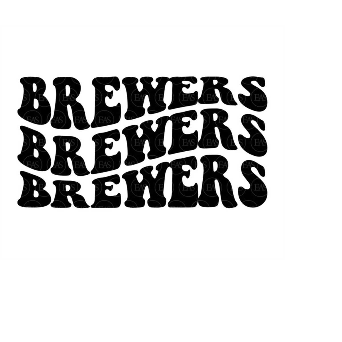 Brewers Wavy Stacked Svg, Go Brewers Svg, Brewers Team, Retr - Inspire ...