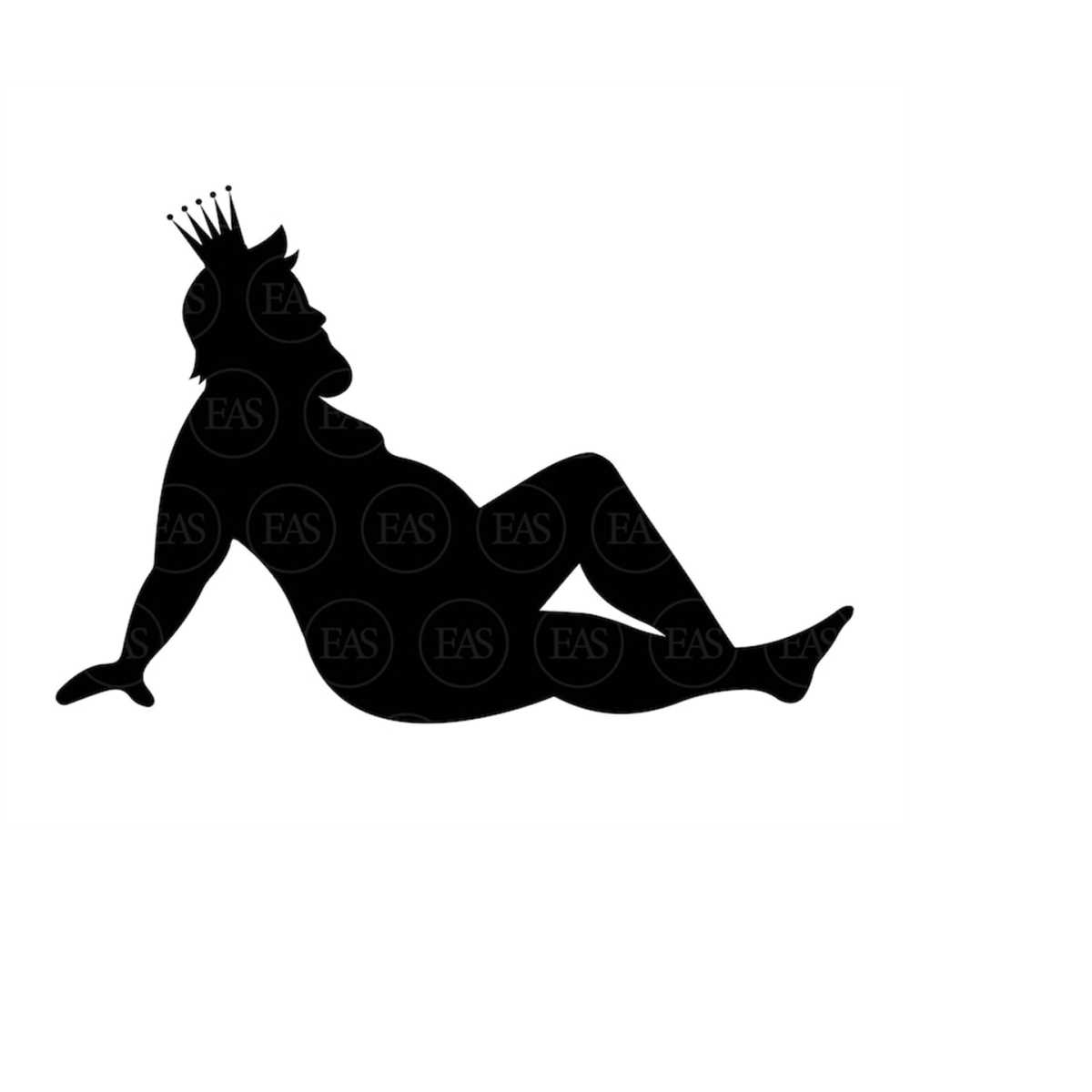 King Thick Sexy Curvy Mudflap Guy Svg Crowned Fat Chubby Ma Inspire