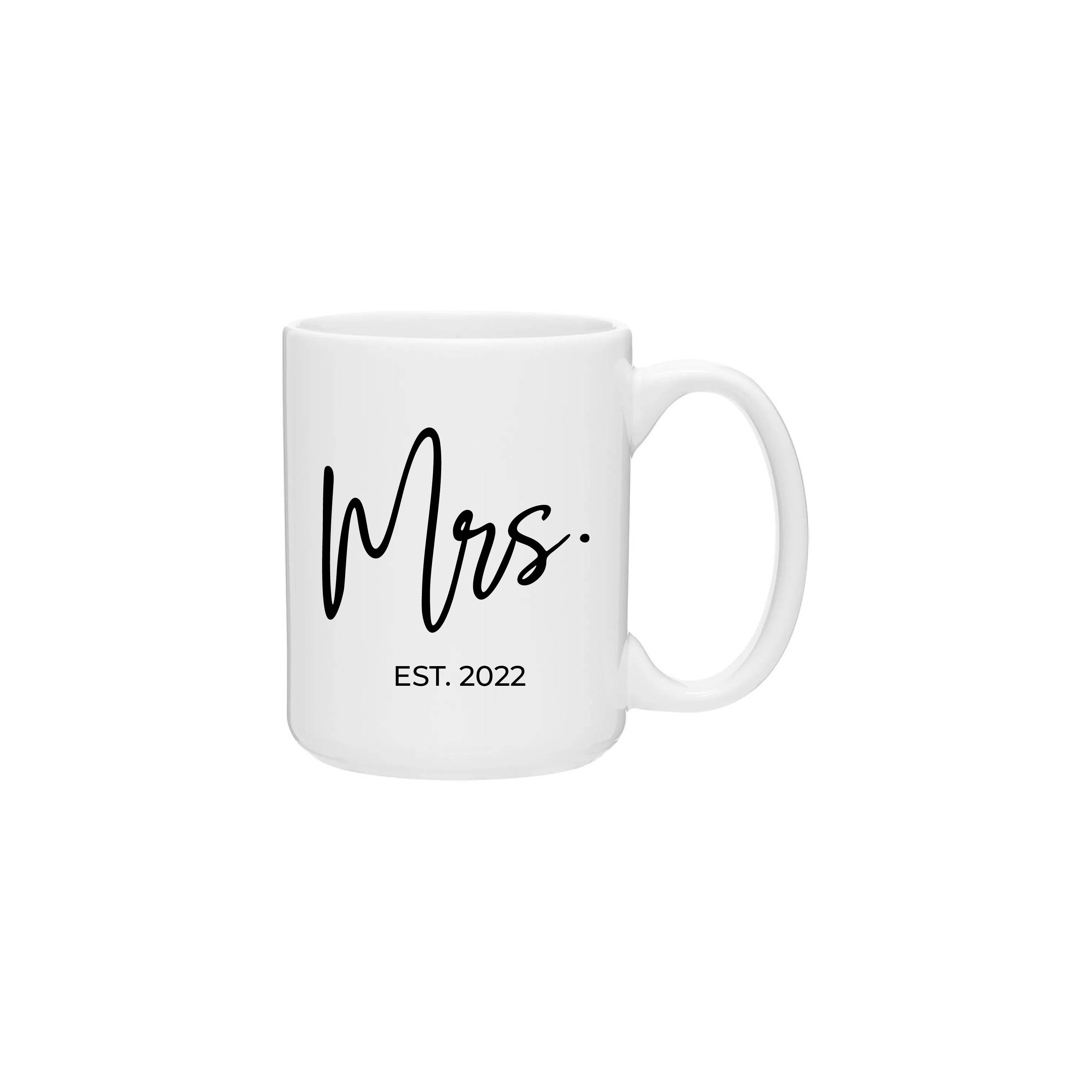 Custom Mrs Mug, Custom Wedding Gift, Custom Mug Engagement G | Inspire ...