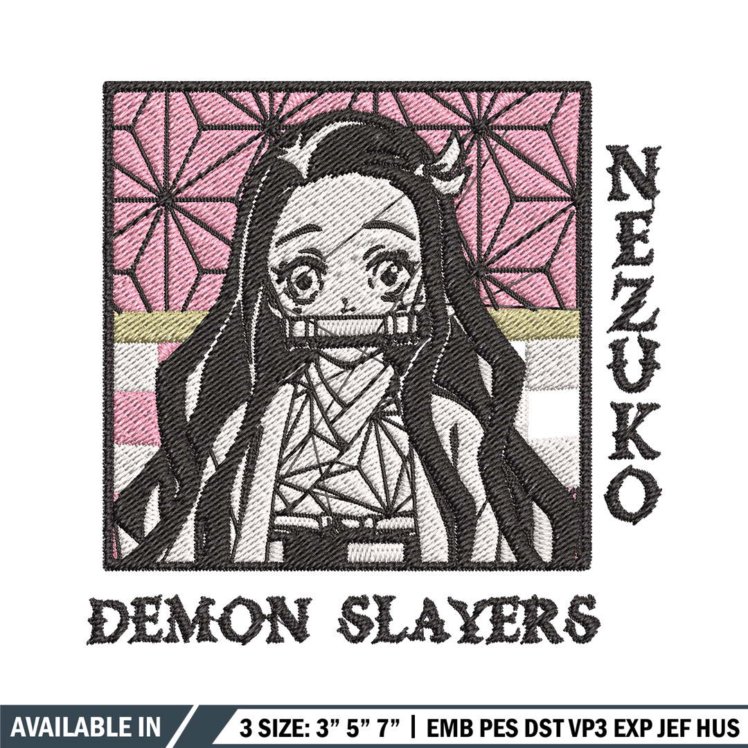 Nezuko frame embroidery design, Nezuko embroidery, Embroider | Inspire ...