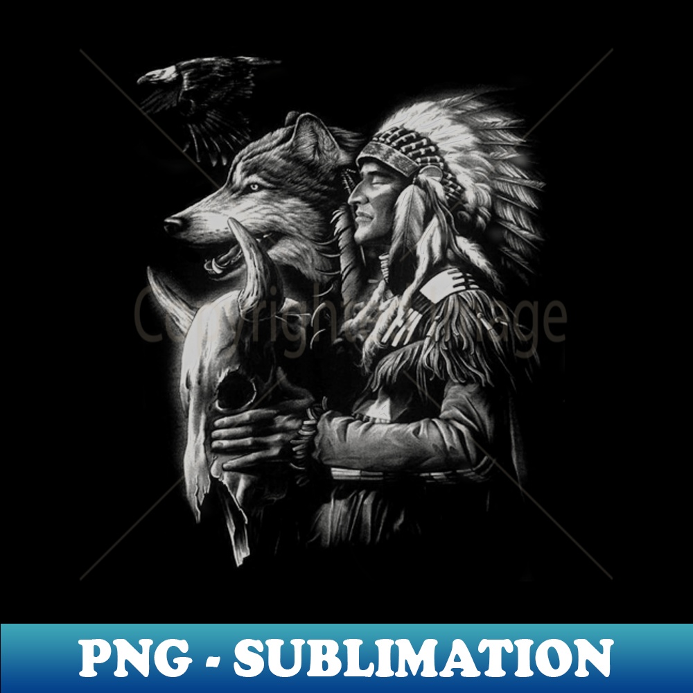 Native American spirit - PNG Transparent Sublimation Design | Inspire ...
