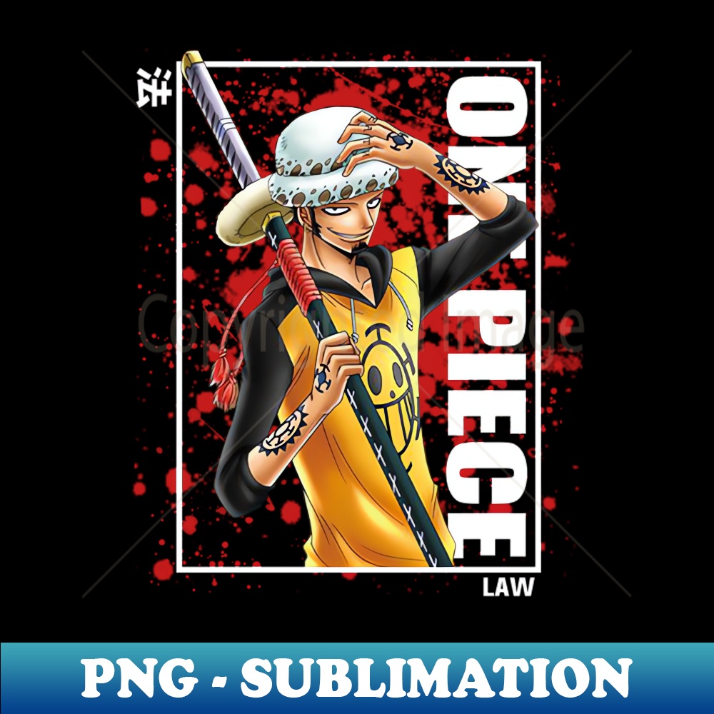 Trafalgar D Water Law - One Piece - Sublimation-Ready PNG Fi - Inspire ...