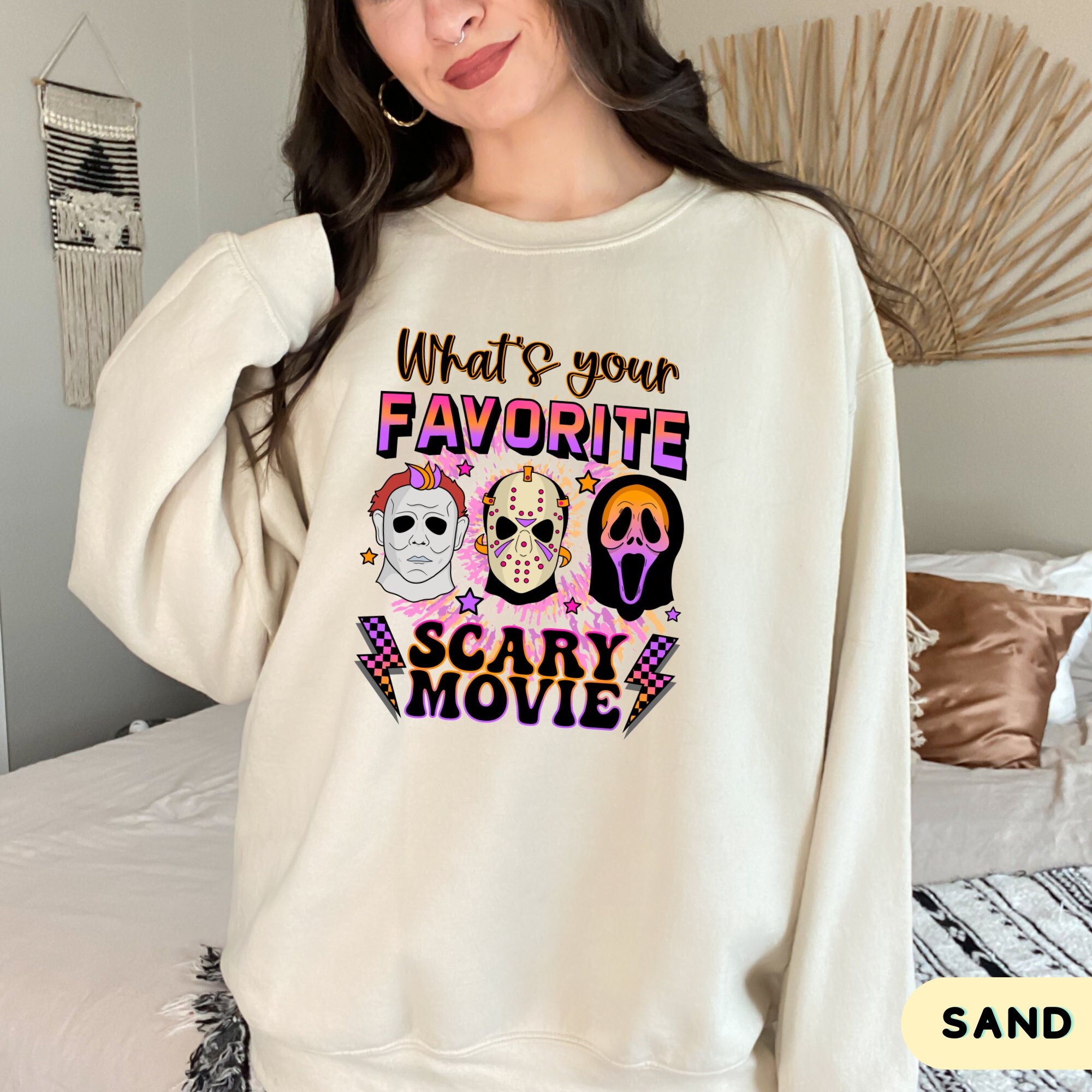 What is your Favorite Scary Movie Sweatshirt, Ghost Face Sw | Inspire ...