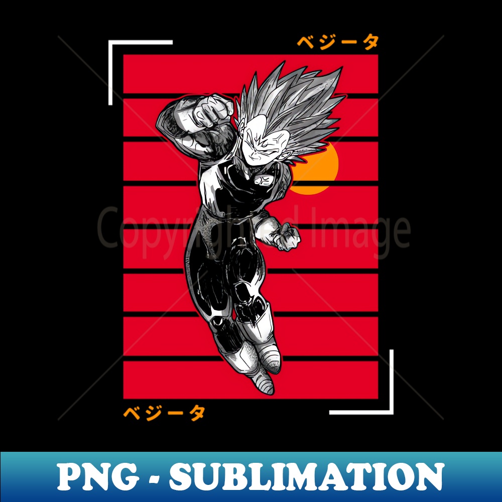 Saiyan Prince 16 - Signature Sublimation PNG File - Defying | Inspire Uplift