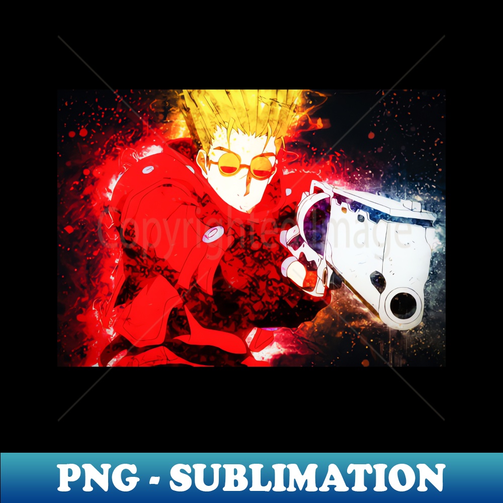 Vash the Stampede Trigun - Signature Sublimation PNG File - | Inspire ...
