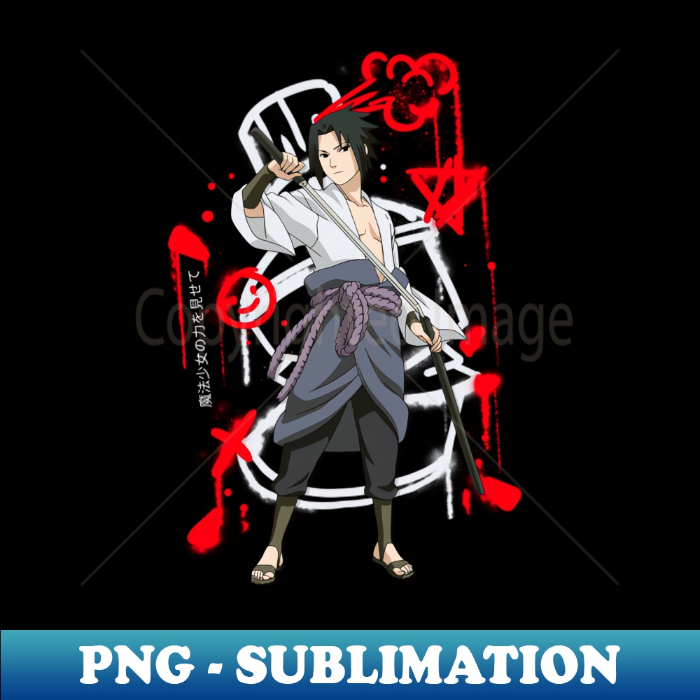 sasuke anime drip - Sublimation-Ready PNG File - Instantly T | Inspire ...
