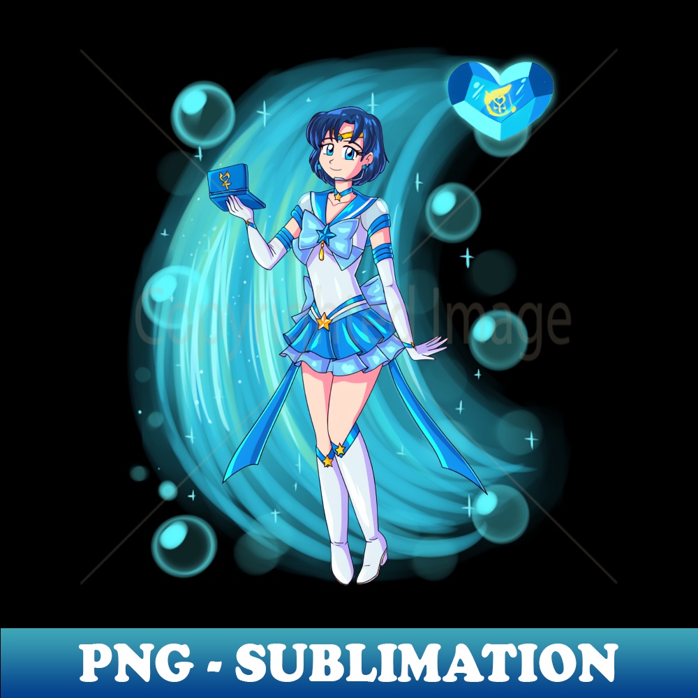 Eternal Sailor Mercury - Sublimation-Ready PNG File - Perfec | Inspire ...
