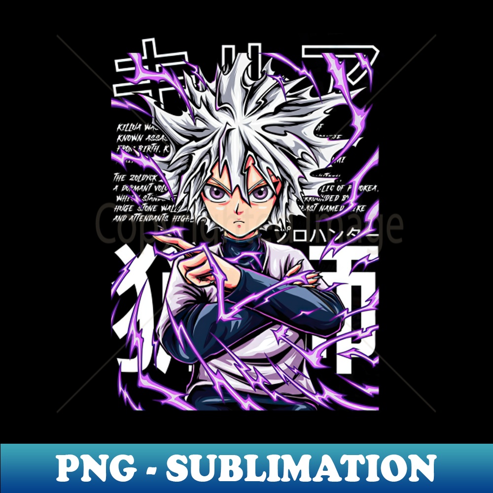 Killua Zoldyck Hunter x Hunter - High-Quality PNG Sublimatio | Inspire ...