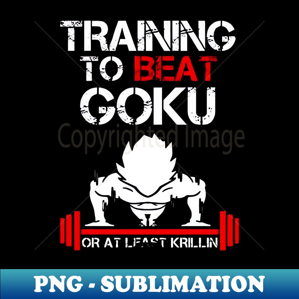 Vegeta Training To Beat Goku - PNG Sublimation Digital Downl | Inspire ...