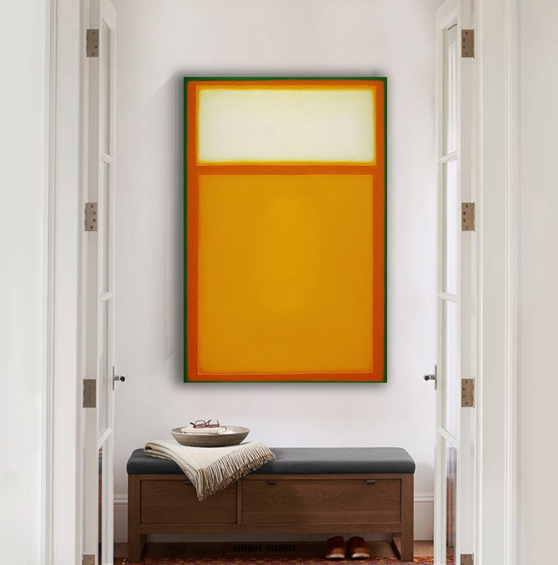 Mark Rothko Green And Orange , Yellow Canvas Painting, Rothk - Inspire ...