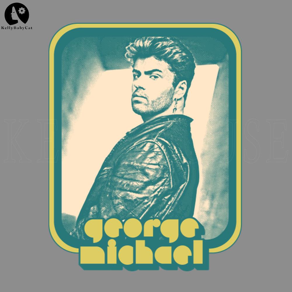 George Michael 1980s Retro Styled Aesthetic Design PNG, Digi | Inspire ...