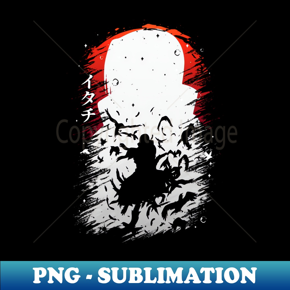 Ninja Itachi - Anime Splash - PNG Transparent Sublimation Fi - Inspire ...