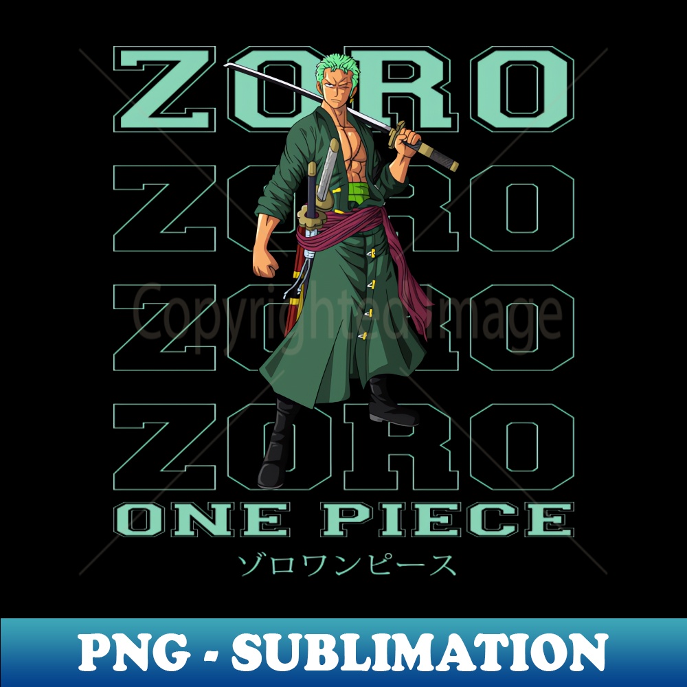 Roronoa Zoro - Custom Sublimation PNG File - Create with Con | Inspire ...