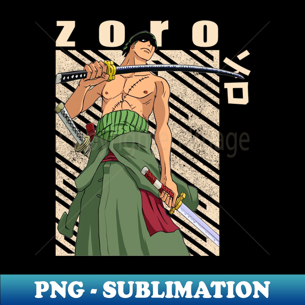 Roronoa Zoro One Piece - Modern Sublimation PNG File - Bring | Inspire ...