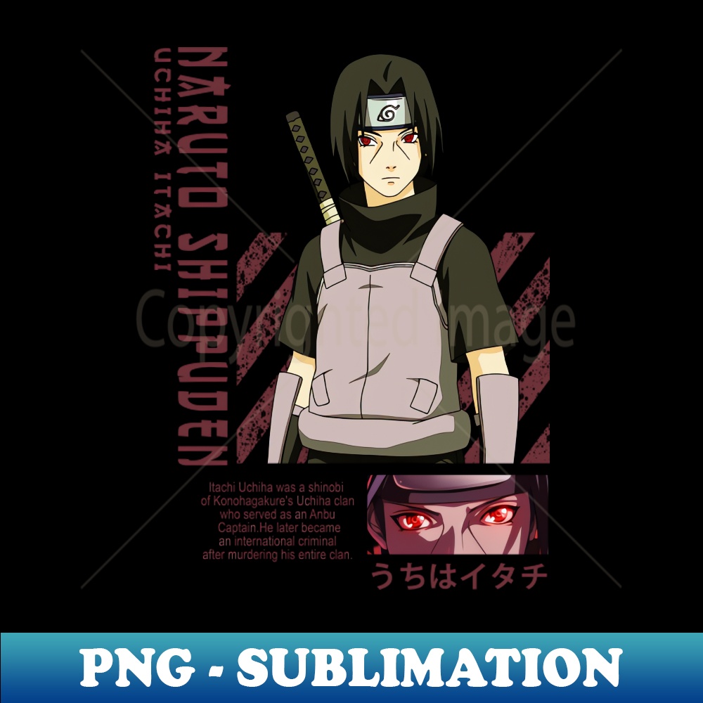 Uchiha Itachi - Retro PNG Sublimation Digital Download - Bol | Inspire ...