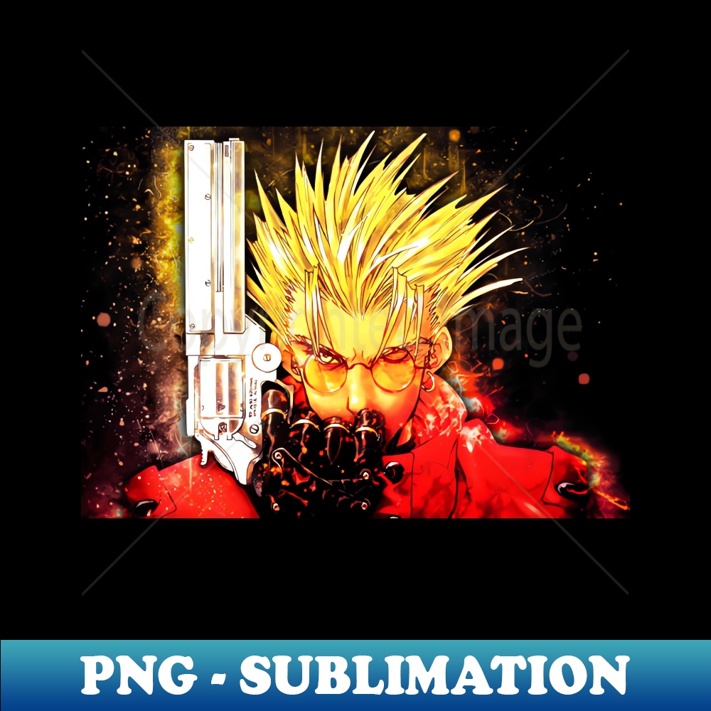 Trigun Vash the Stampede - Instant PNG Sublimation Download | Inspire ...