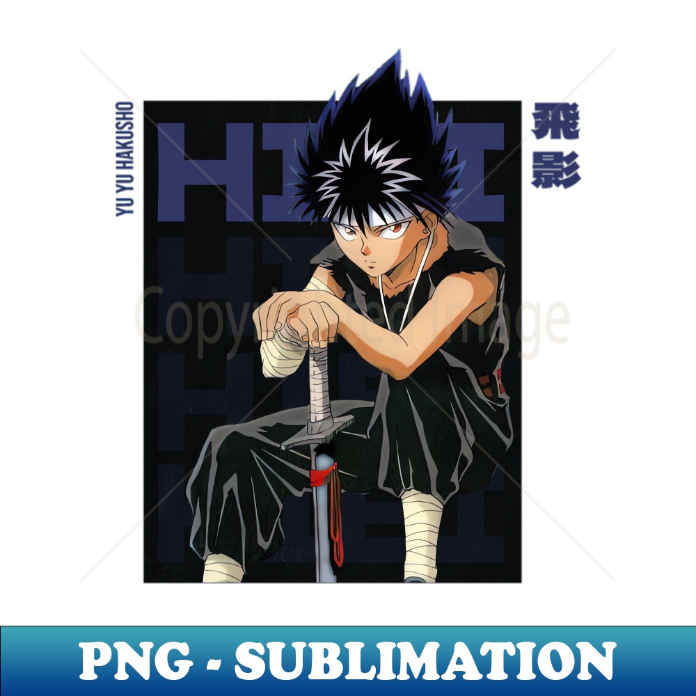 Hiei Yu Yu Hakusho - High-Resolution PNG Sublimation File - | Inspire ...