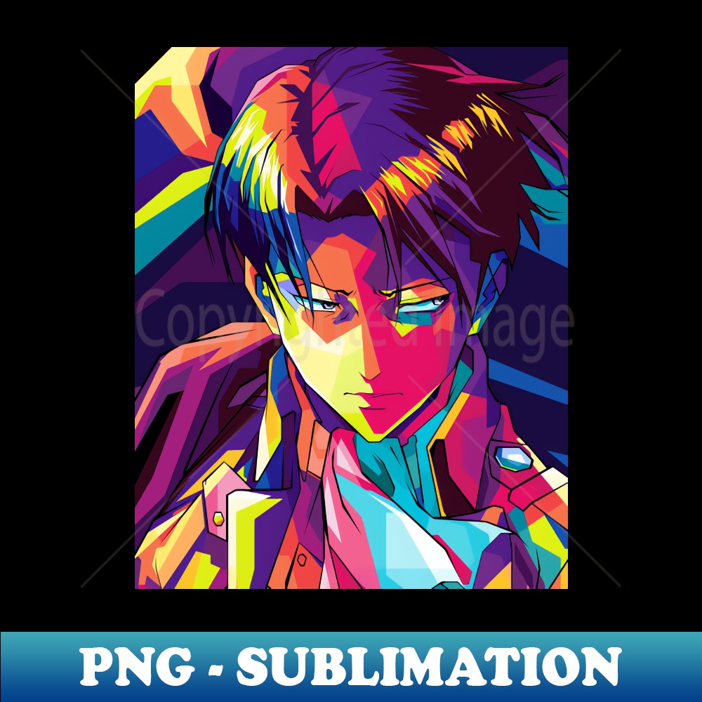Levi Ackerman pop art - PNG Transparent Sublimation Design - | Inspire Uplift