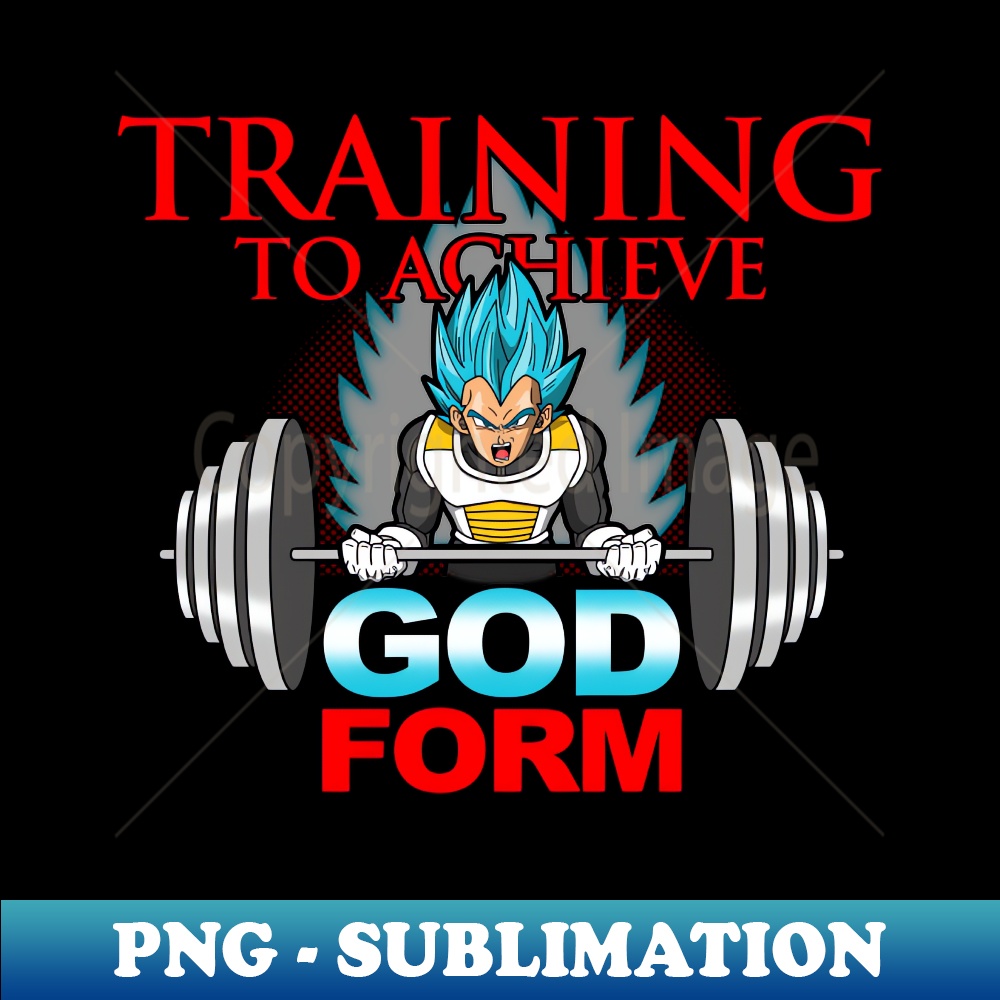 Super Saiyan Vegeta Anime Gym Training Workout - Instant PNG | Inspire ...