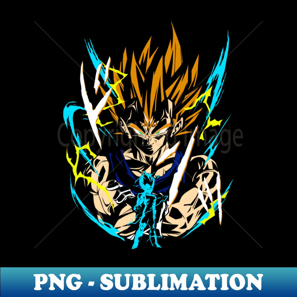 Majin Vegeta - Retro PNG Sublimation Digital Download - Defy | Inspire ...
