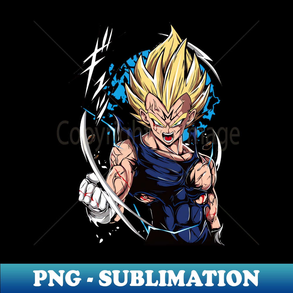 Majin Vegeta - Modern Sublimation PNG File - Unlock Vibrant | Inspire ...