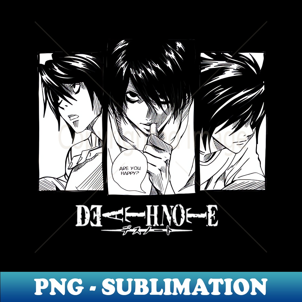 L Death Note - PNG Transparent Digital Download File for Sub - Inspire ...