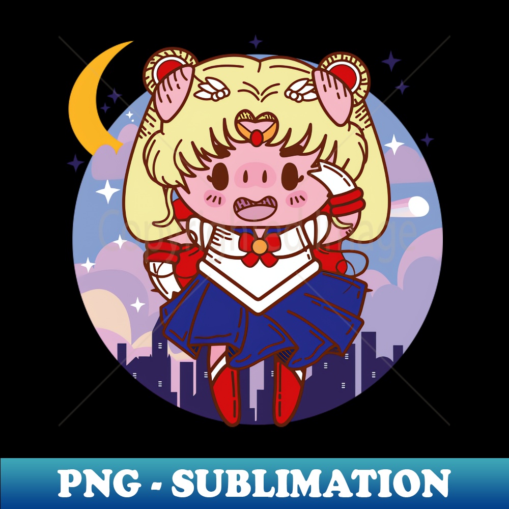 Sailor Pig Moon T-Shirt - Signature Sublimation PNG File - A - Inspire ...